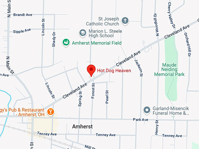 16. hot dog heaven map