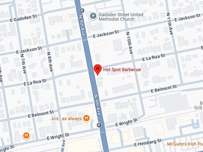 16. hot spot barbecue map