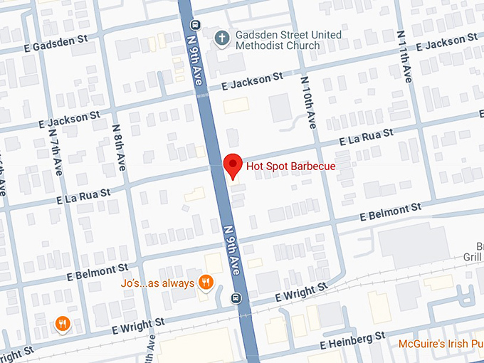 16. hot spot barbecue map