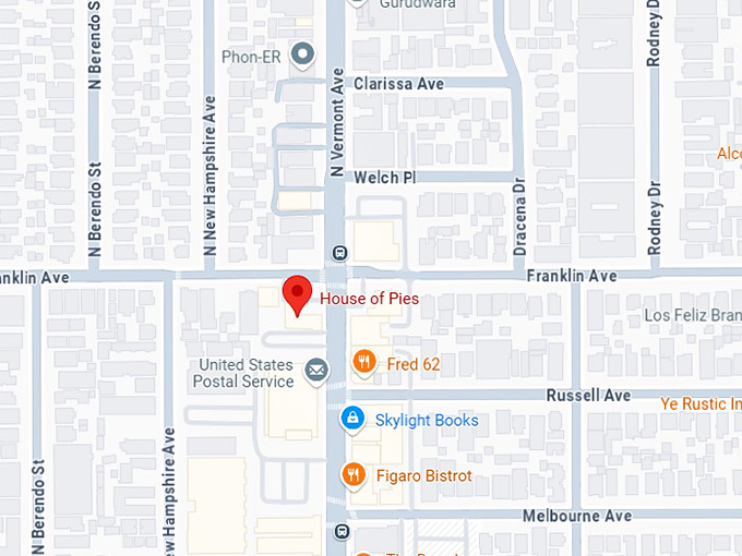 16. house of pies map