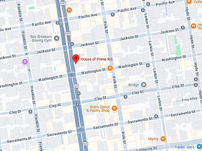 16. house of prime rib map