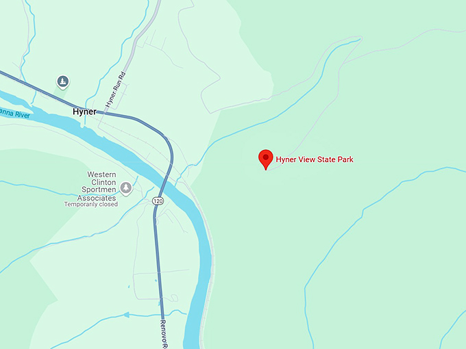 16. hyner view state park map