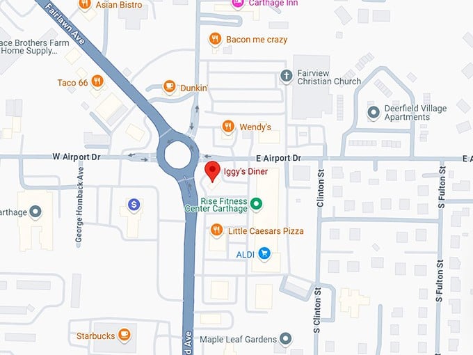 16. iggy's diner map