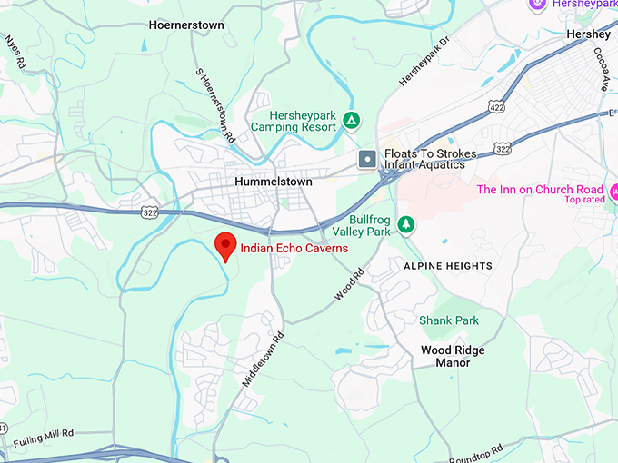 16. indian echo caverns map