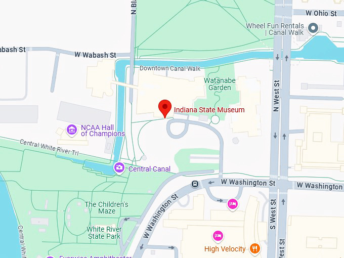 16. indiana state museum map
