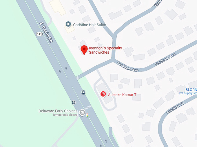 16. ioannoni's specialty sandwiches map