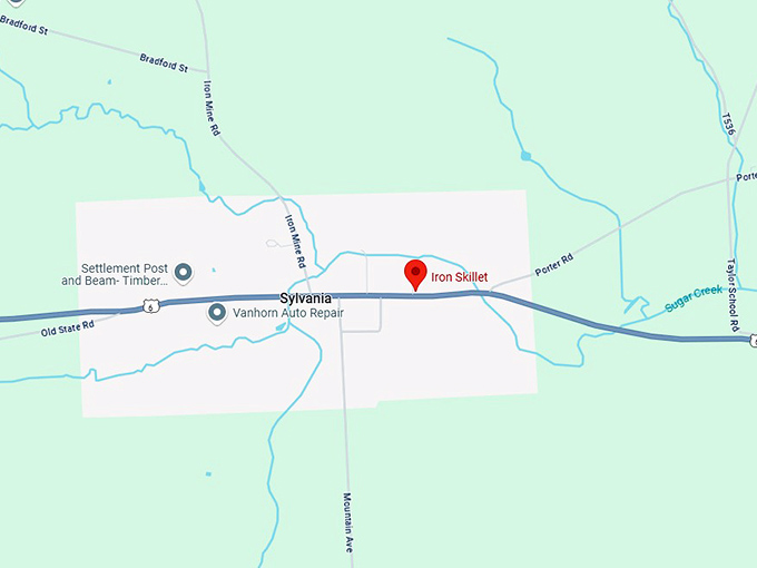 16. iron skillet map