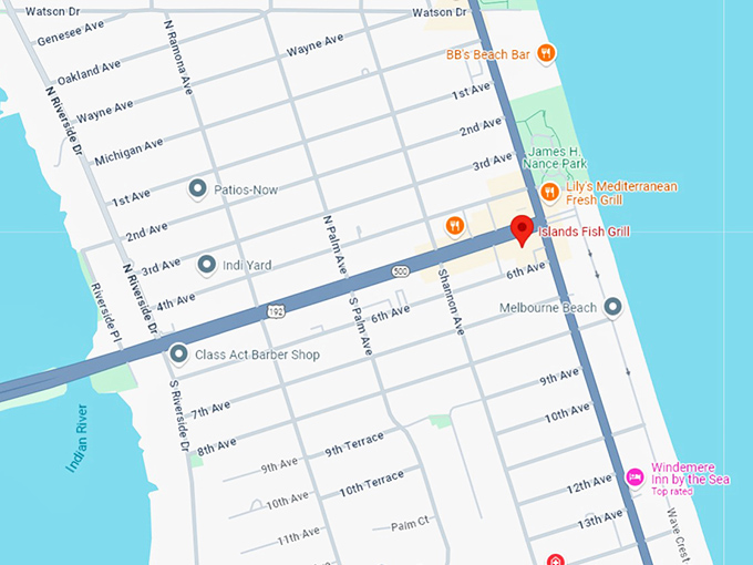 16. island fish grill map