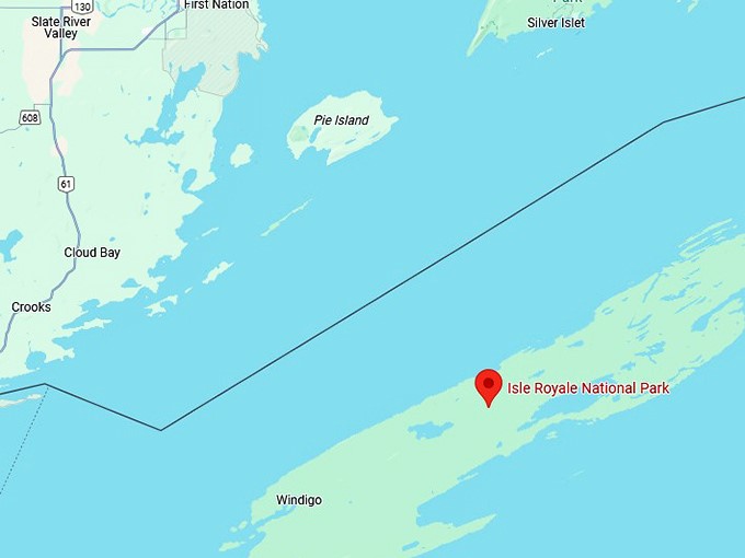 16. isle royale national park map