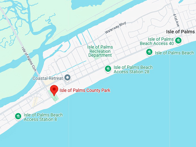 16. isle of palms county park map