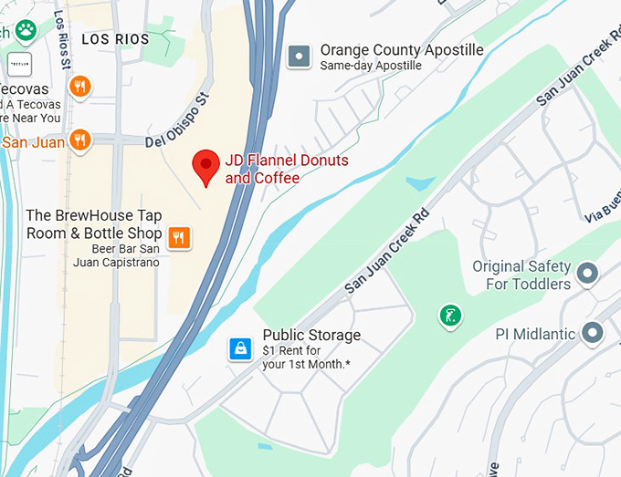 16. jd flannel donuts and coffee map