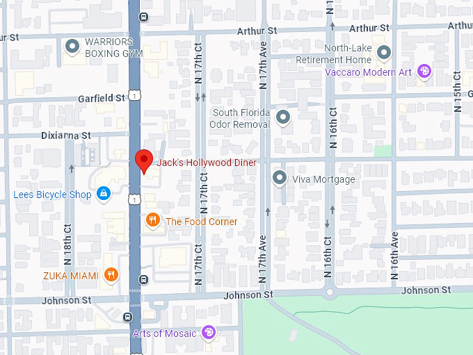 16. jack&rsquo;s hollywood diner map