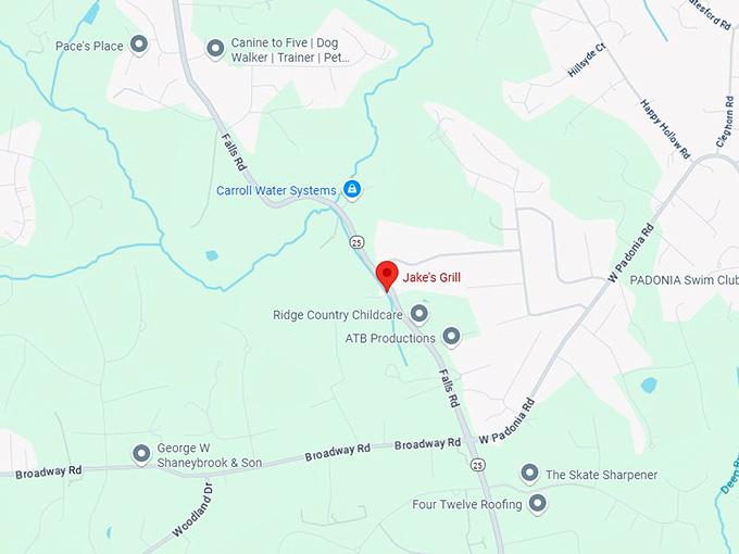 16. jake’s grill map