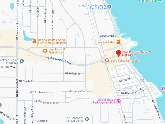 16. jan’s place restaurant map