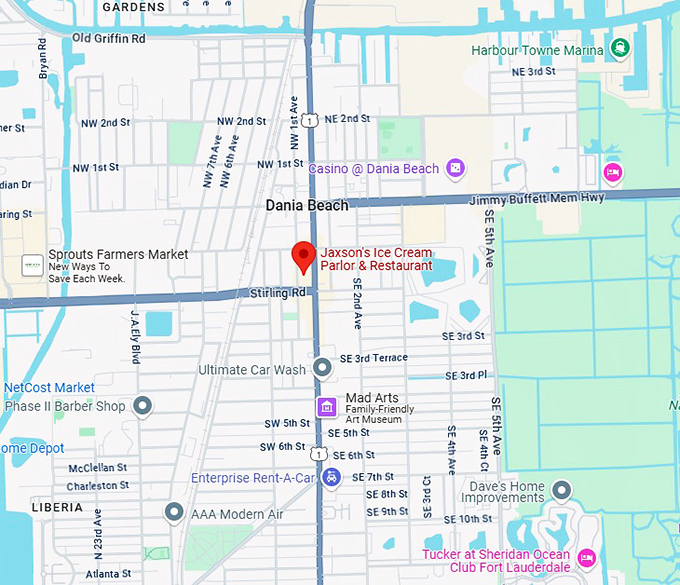 16. jaxson's ice cream parlor & restaurant map