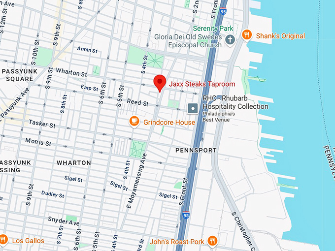 16. jaxx steaks taproom map