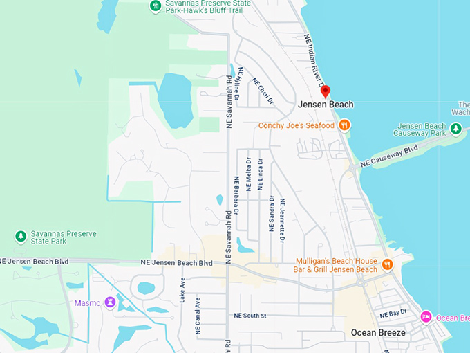 16. jensen beach map