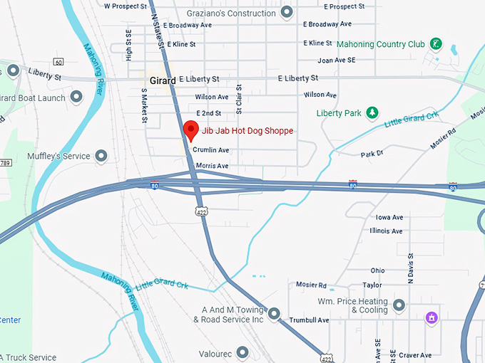 16. jib jab hot dog shoppe map