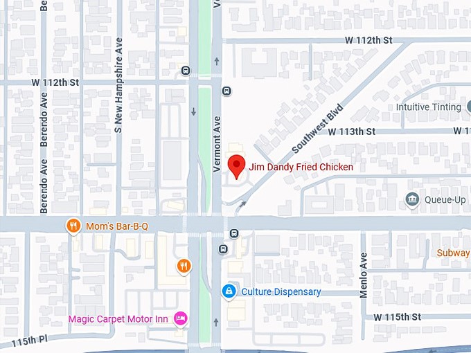 16. jim dandy fried chicken map