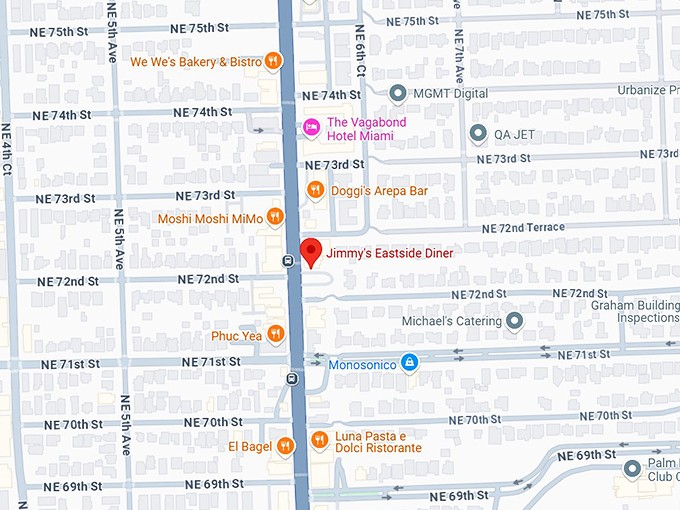 16. jimmy&rsquo;s eastside diner map