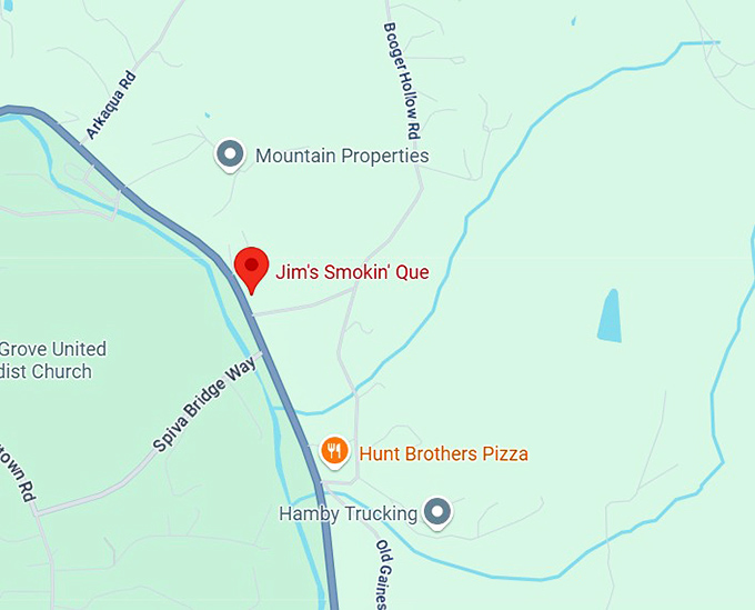 16. jim's smokin' que map