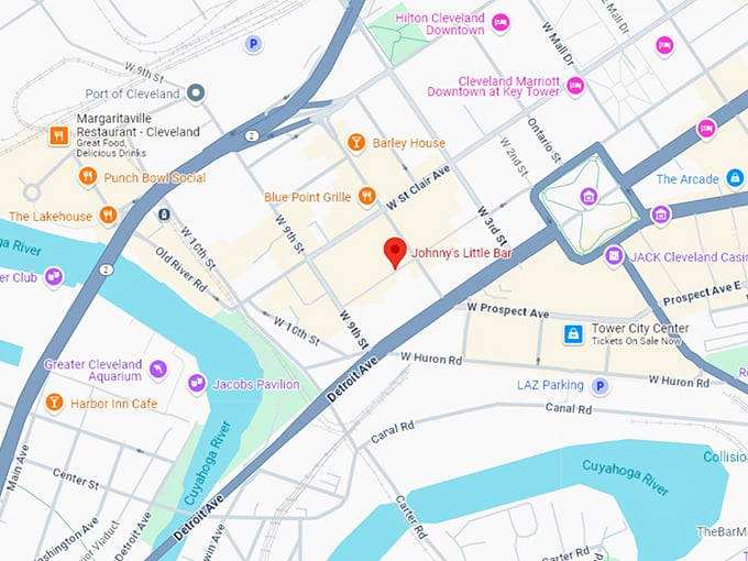 16. johnny's little bar map