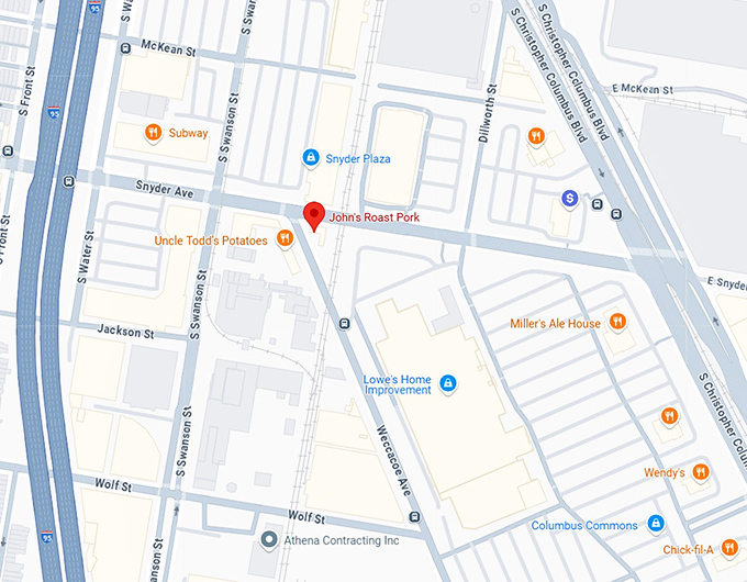 16. john's roast pork map