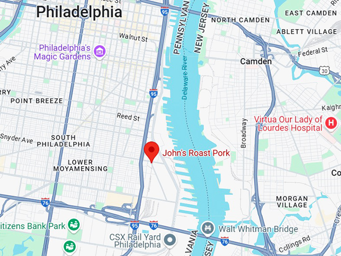 16. john&rsquo;s roast pork map