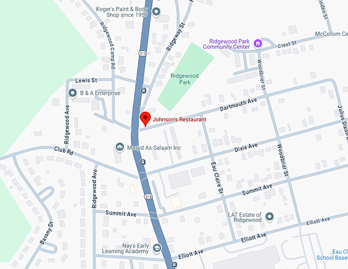 16. johnson's restaurant map