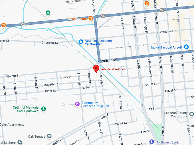 16. jubilee ministries map