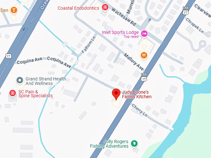 16. judy boone's family kitchen map