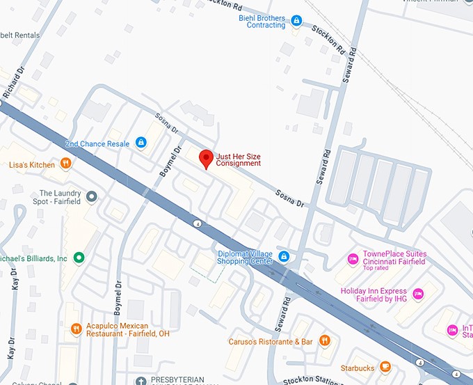 16. just her size consignment map