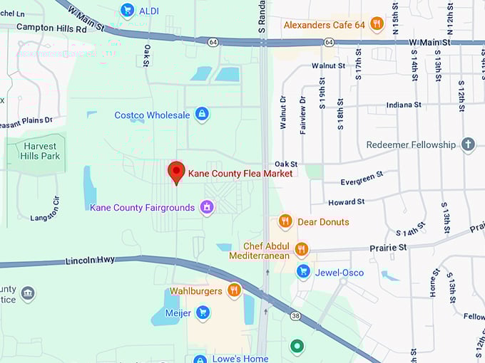 16. kane county flea market map
