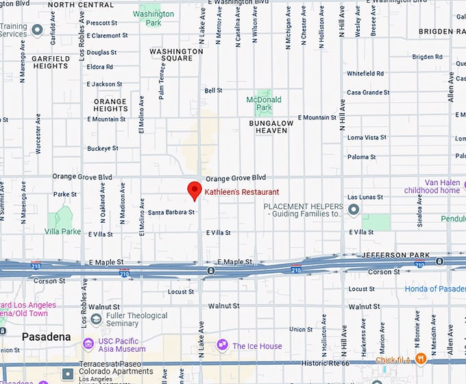 16. kathleen's restaurant map