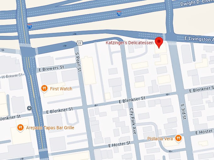 16. katzinger's delicatessen map