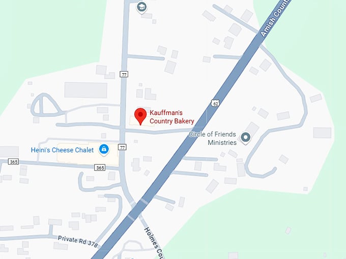 16. kauffman's country bakery map