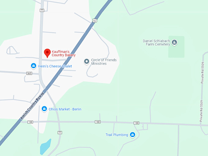 16. kauffman's country bakery map