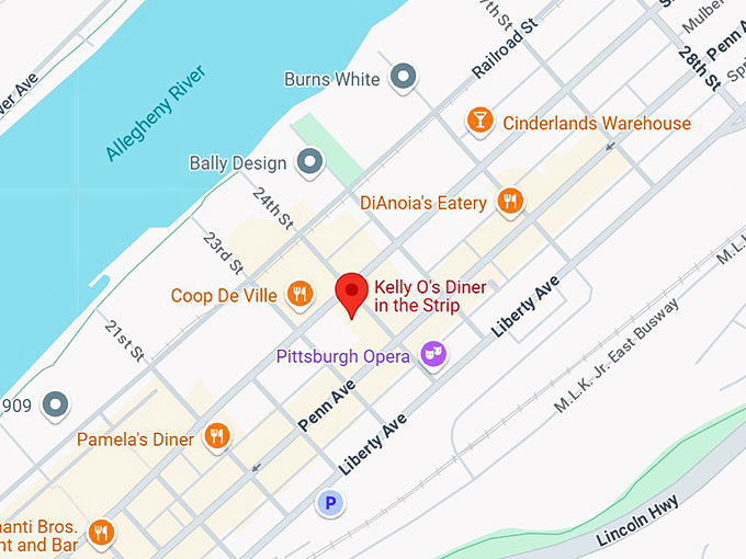 16. kelly o&rsquo;s diner map