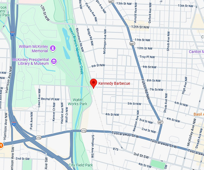 16. kennedy barbecue map