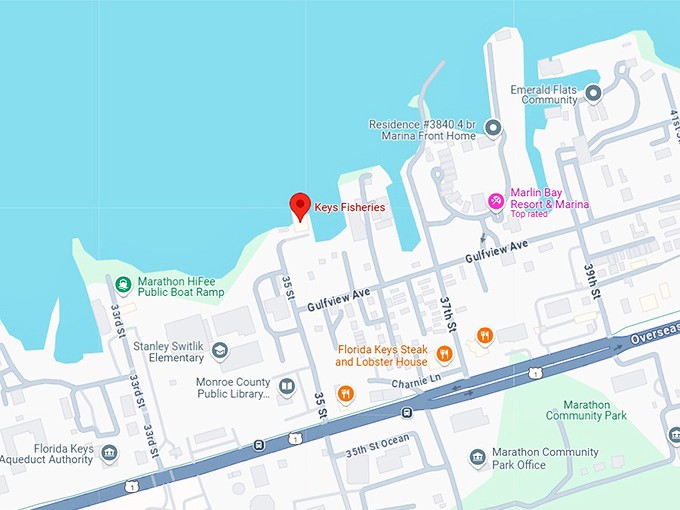 16. keys fisheries map