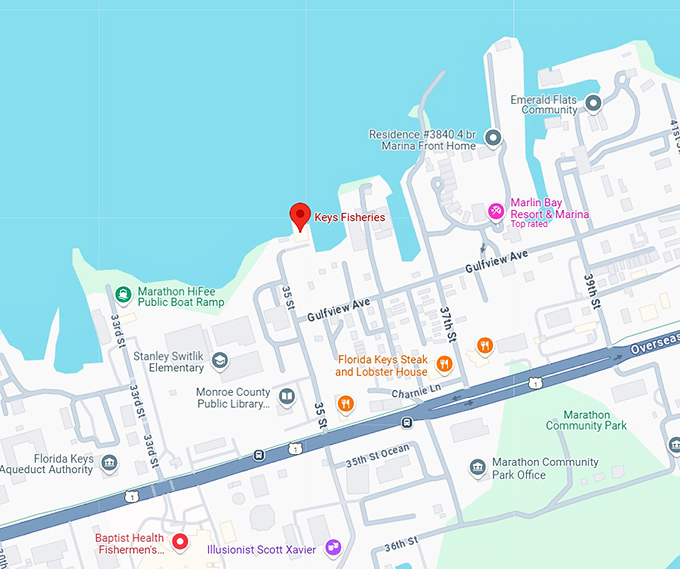 16. keys fisheries map