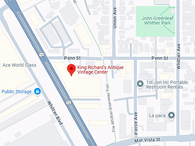 16. king richard's antique center map