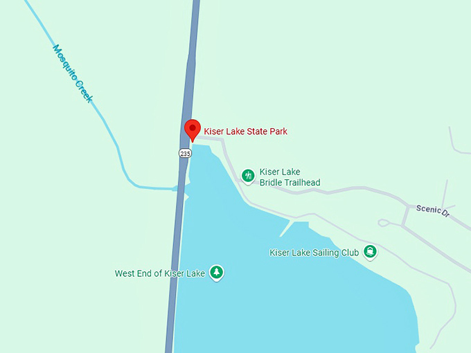 16. kiser lake state park map