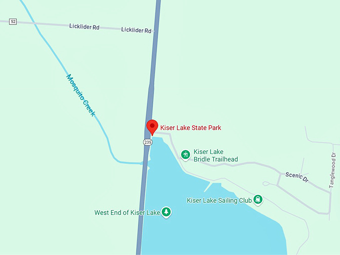 16. kiser lake state park map