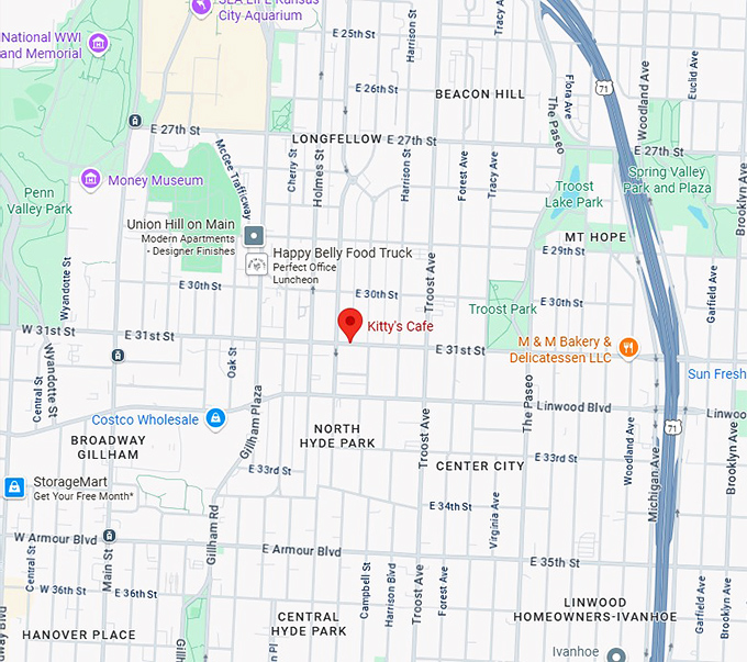 16. kitty's cafe map