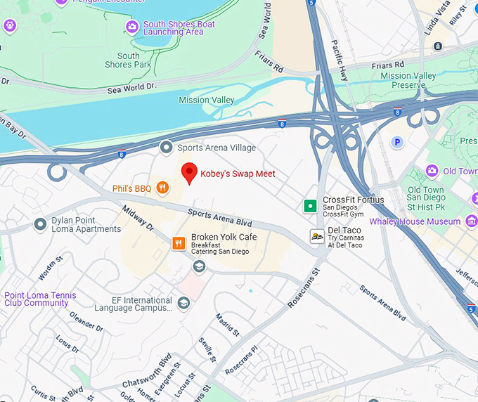 16. kobey's swap meet map