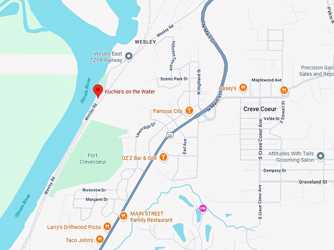 16. kuchie's on the water map