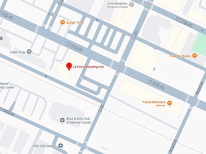 16. la finca branding iron map