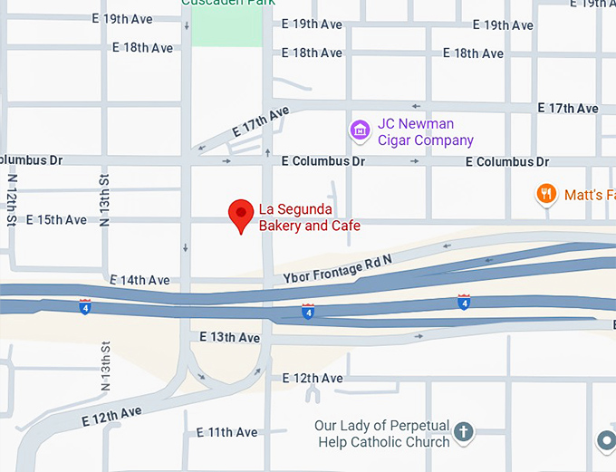 16. la segunda bakery and cafe map