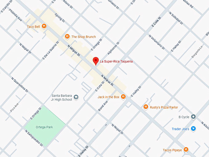 16. la super rica taqueria map